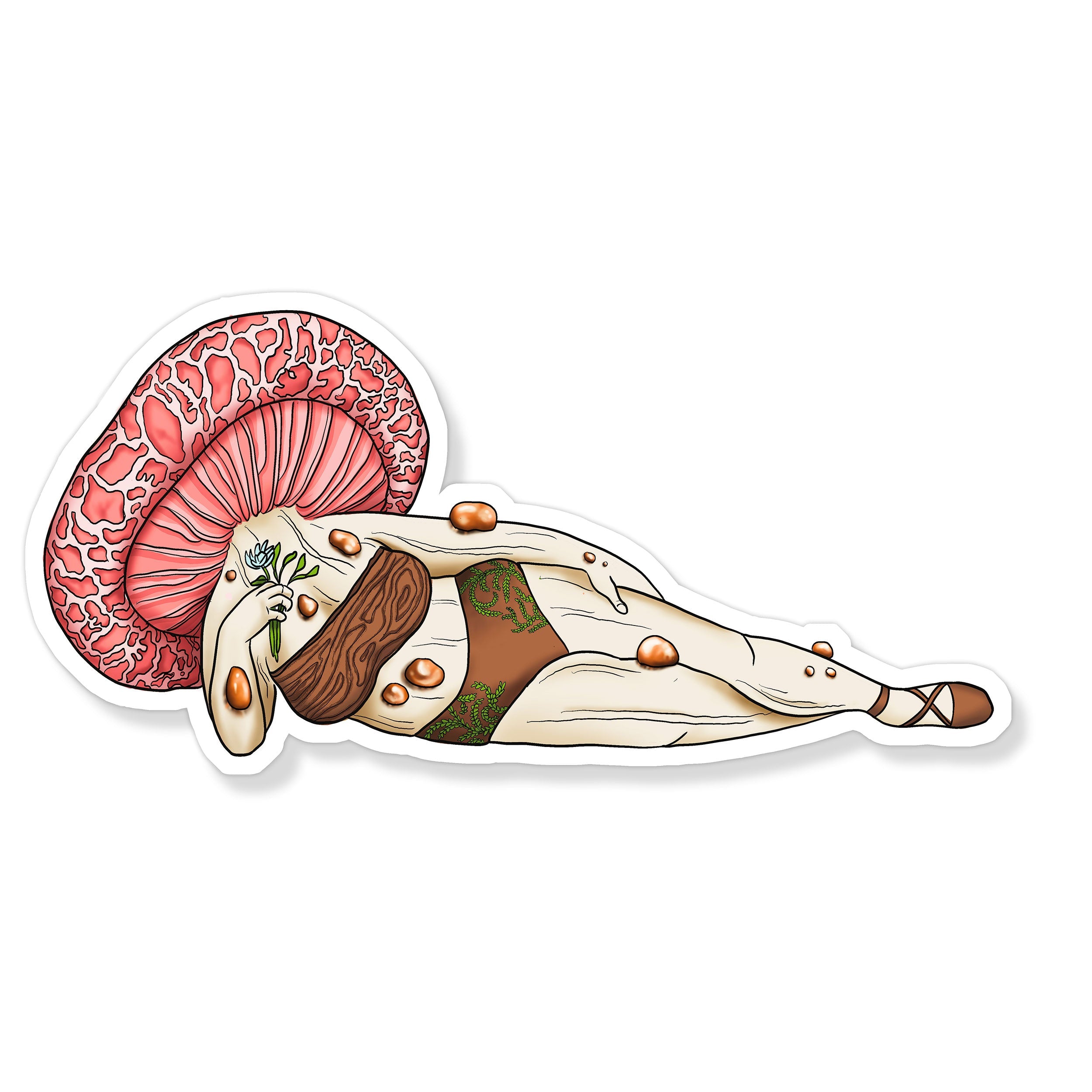 Wrinkled Peach Pinup Girl Design - All Products – Mushroom Marauder